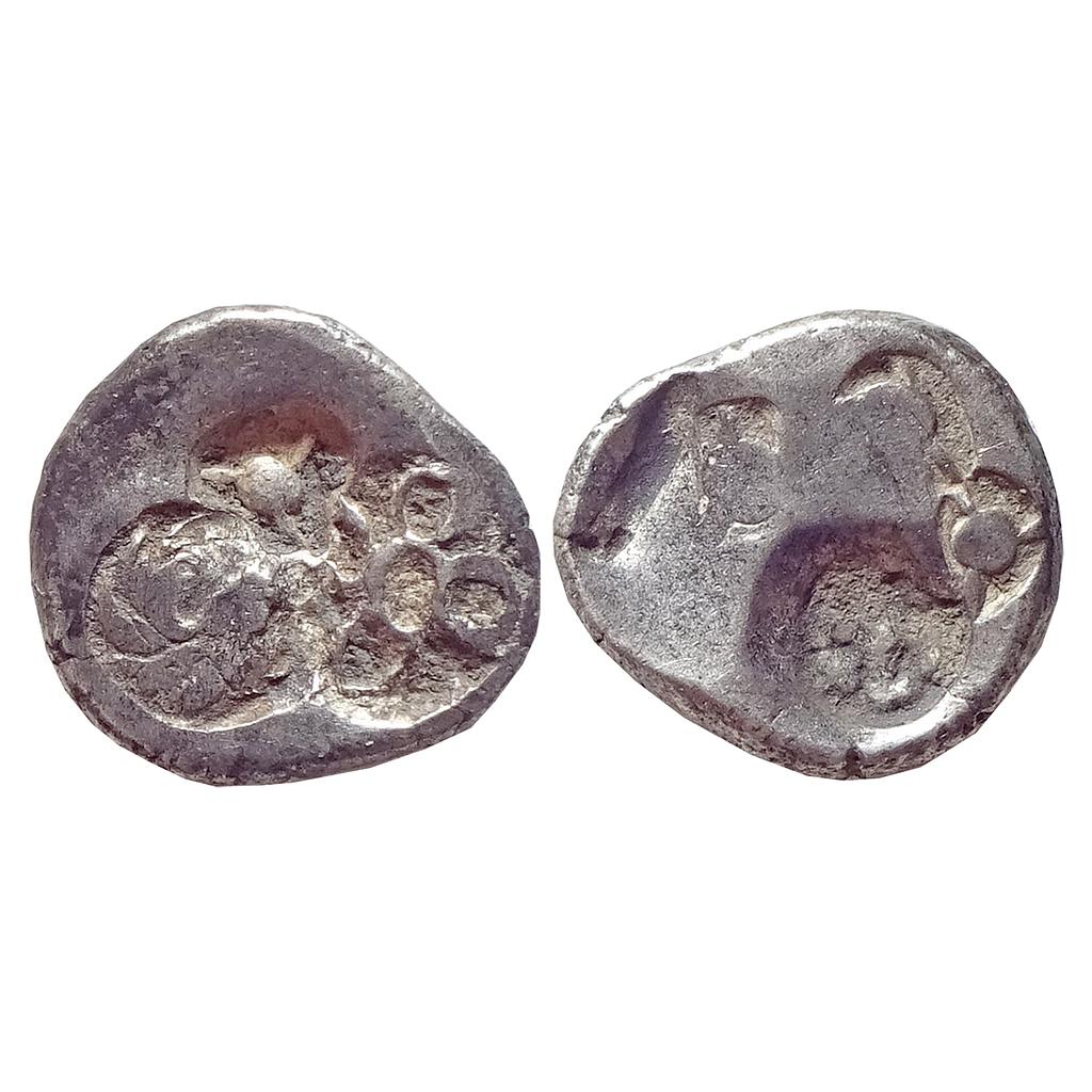 Ancient, Archaic Series of Ganga Yamuna Doab area, Silver Vimshatika ...
