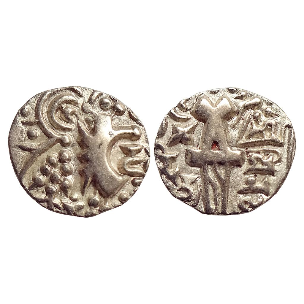 Ancient, Kashmir Karkota Dynasty, Vinayaditya, Debased Gold Dinara ...