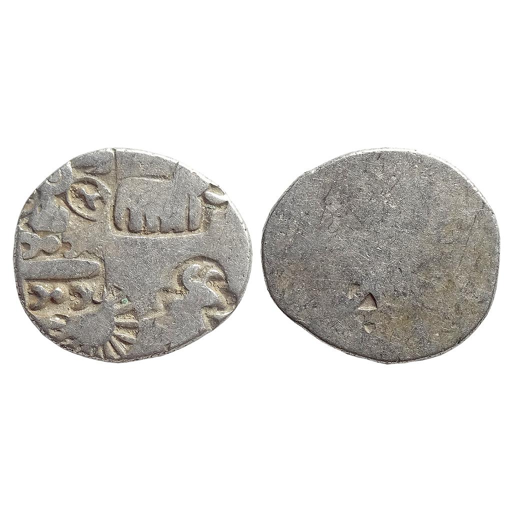 Ancient Mauryan Punch Marked Coinage Magadha Imperial Silver Karshapana ...