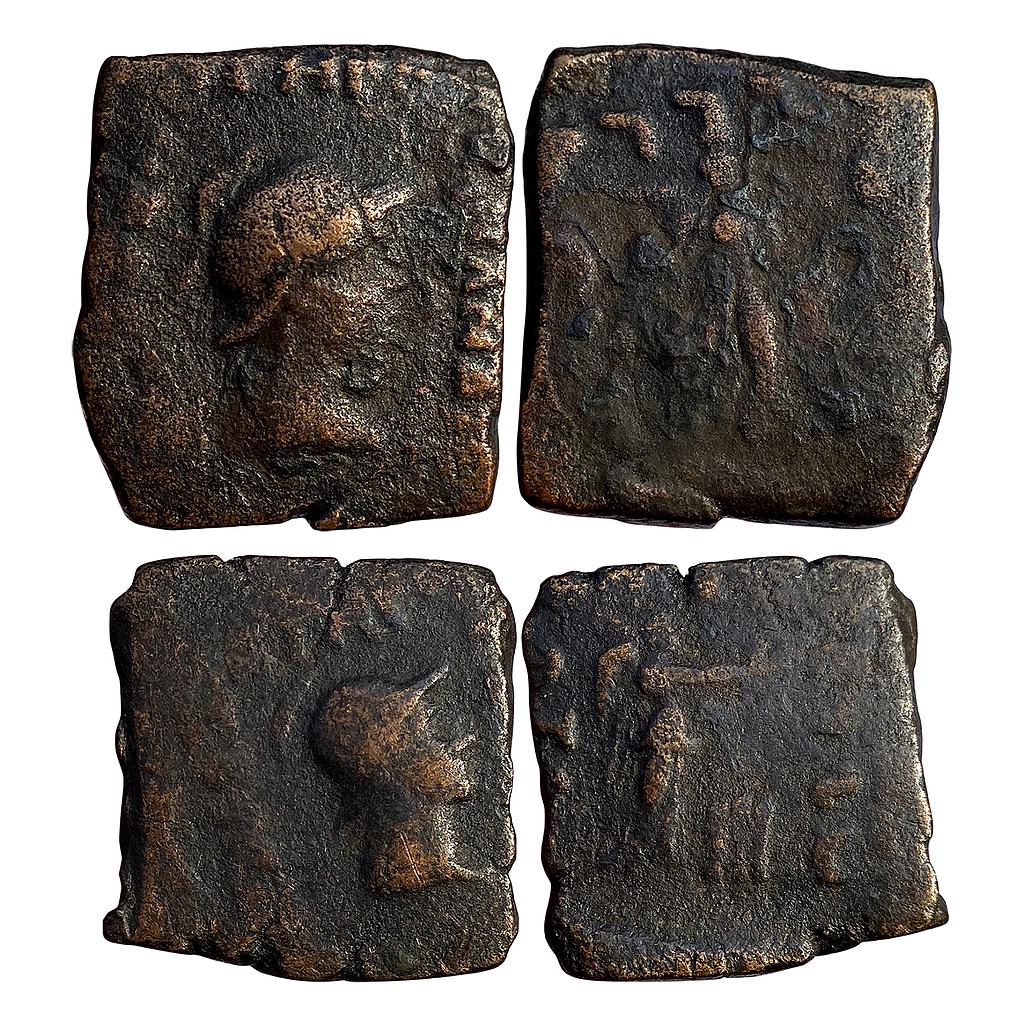 Ancient Indo-Greeks Menander I Set of 2 Coins Bronze Unit | Virasat ...
